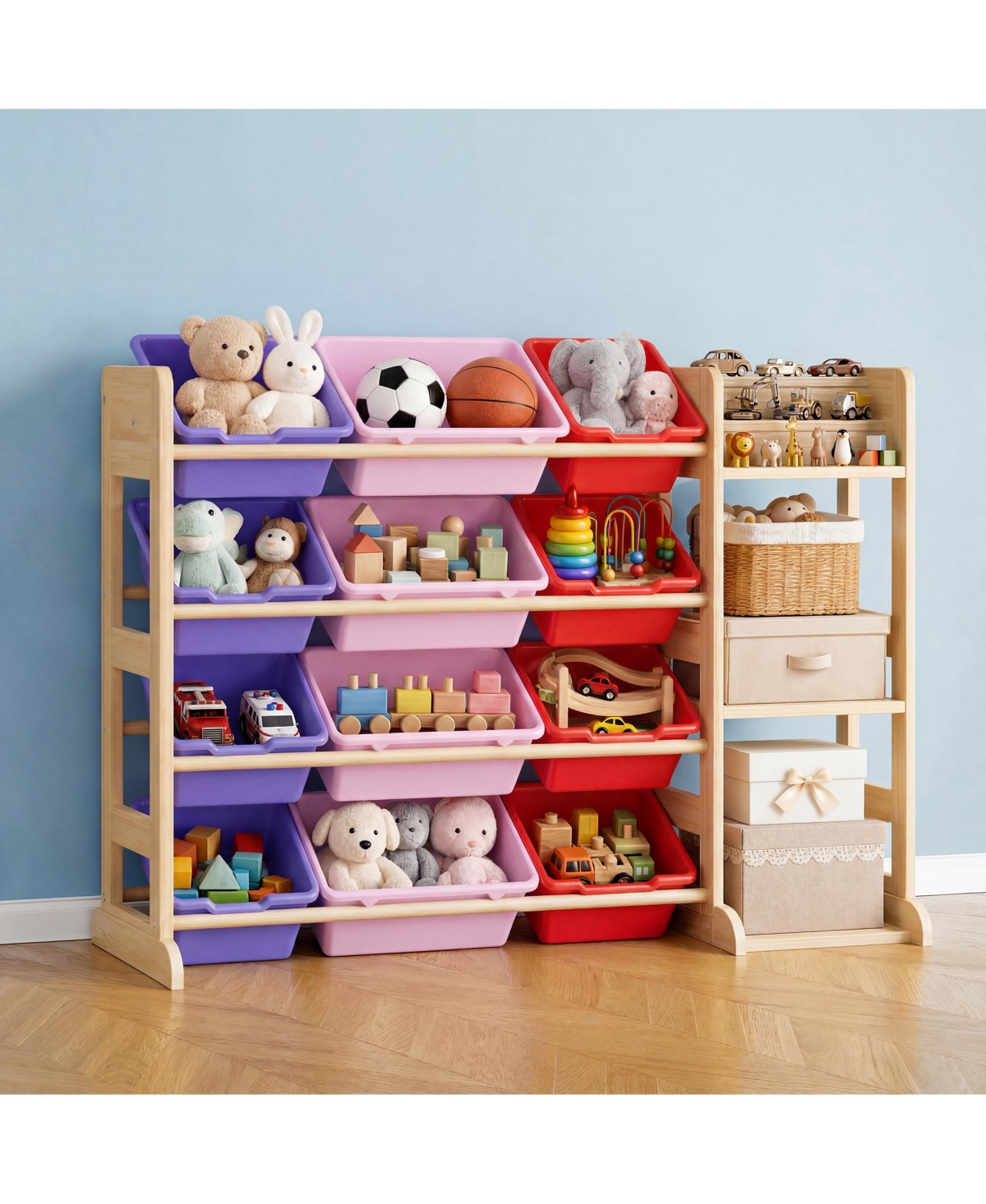 Click here for gaomon Kids Toy Storage Organizer 42 Wide Wood Cub... prices