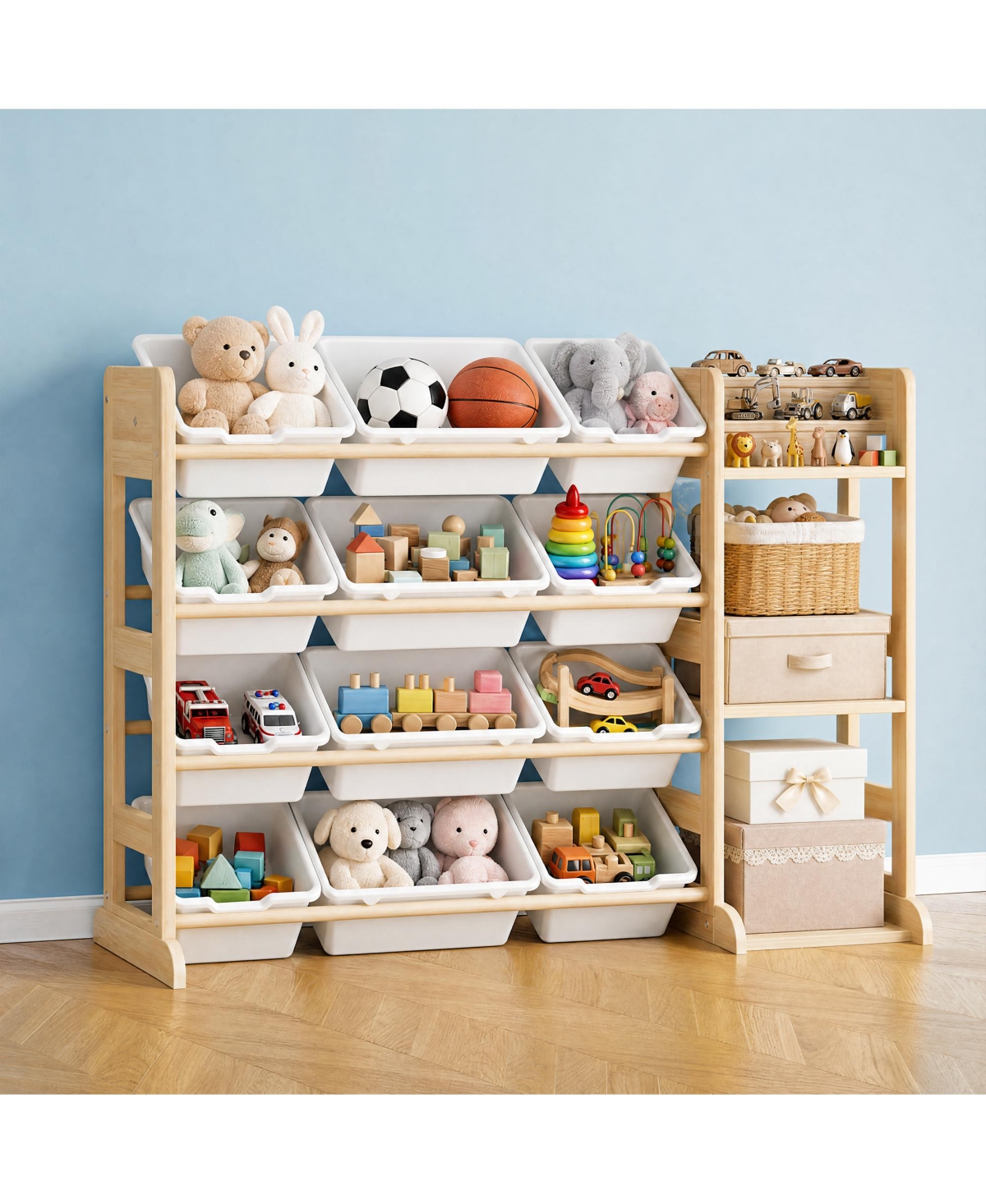Click here for gaomon Kids Toy Storage Organizer 42 Wide Wood Cub... prices