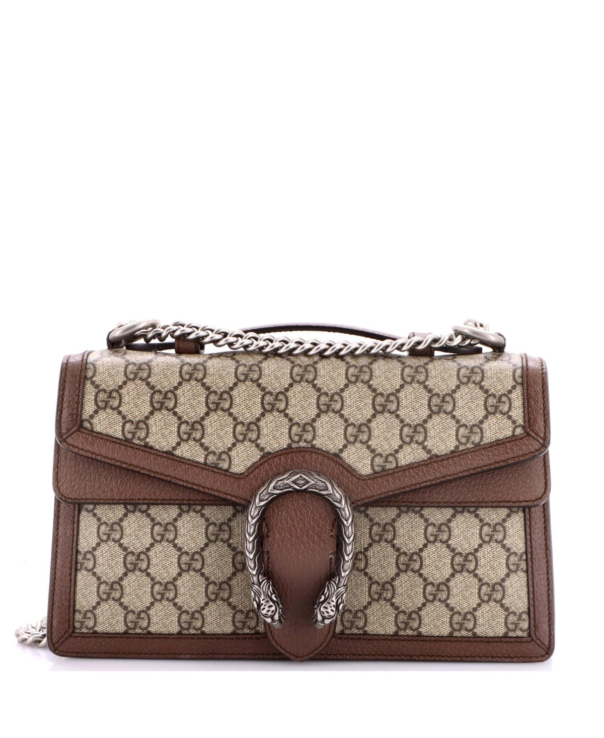 Click here for Pre-Owned Gucci Small Dionysus Top Handle Chain Ba... prices