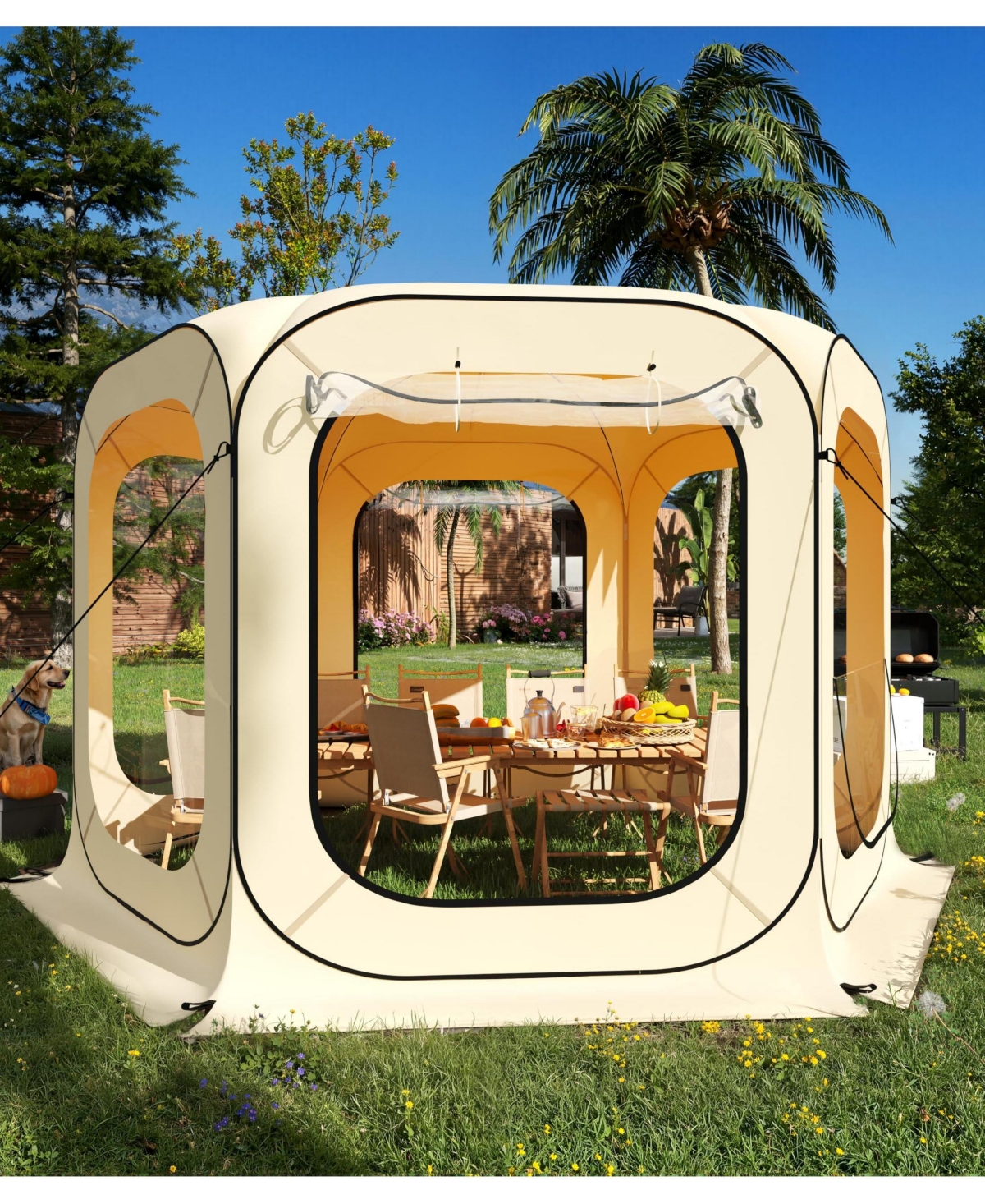 Click here for Maxsa 12 x 12 Ft Clear Bubble Tent for 8-10 People... prices