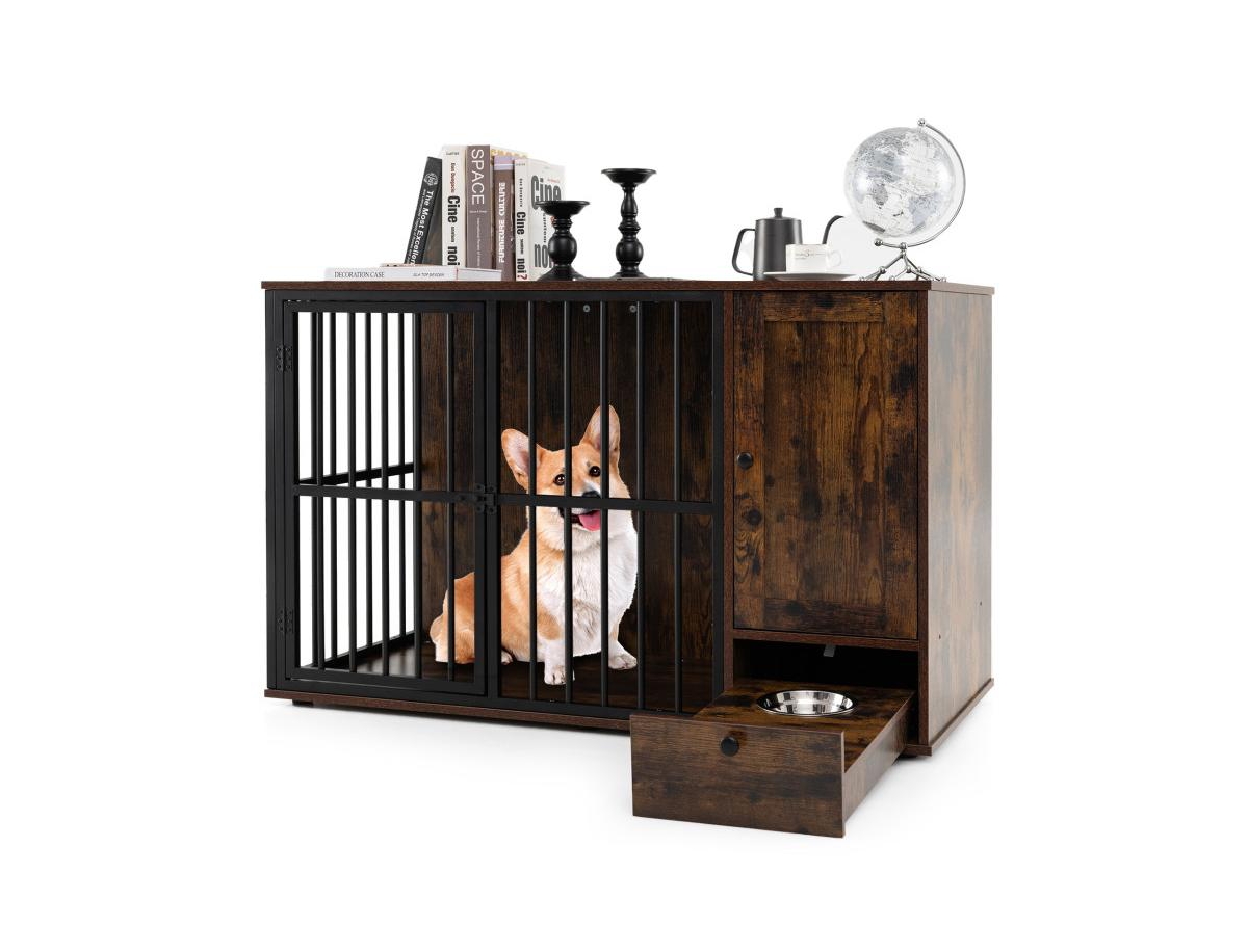 Click here for Sugift 47.5 Inch Dog Crate Furniture with Hidden P... prices