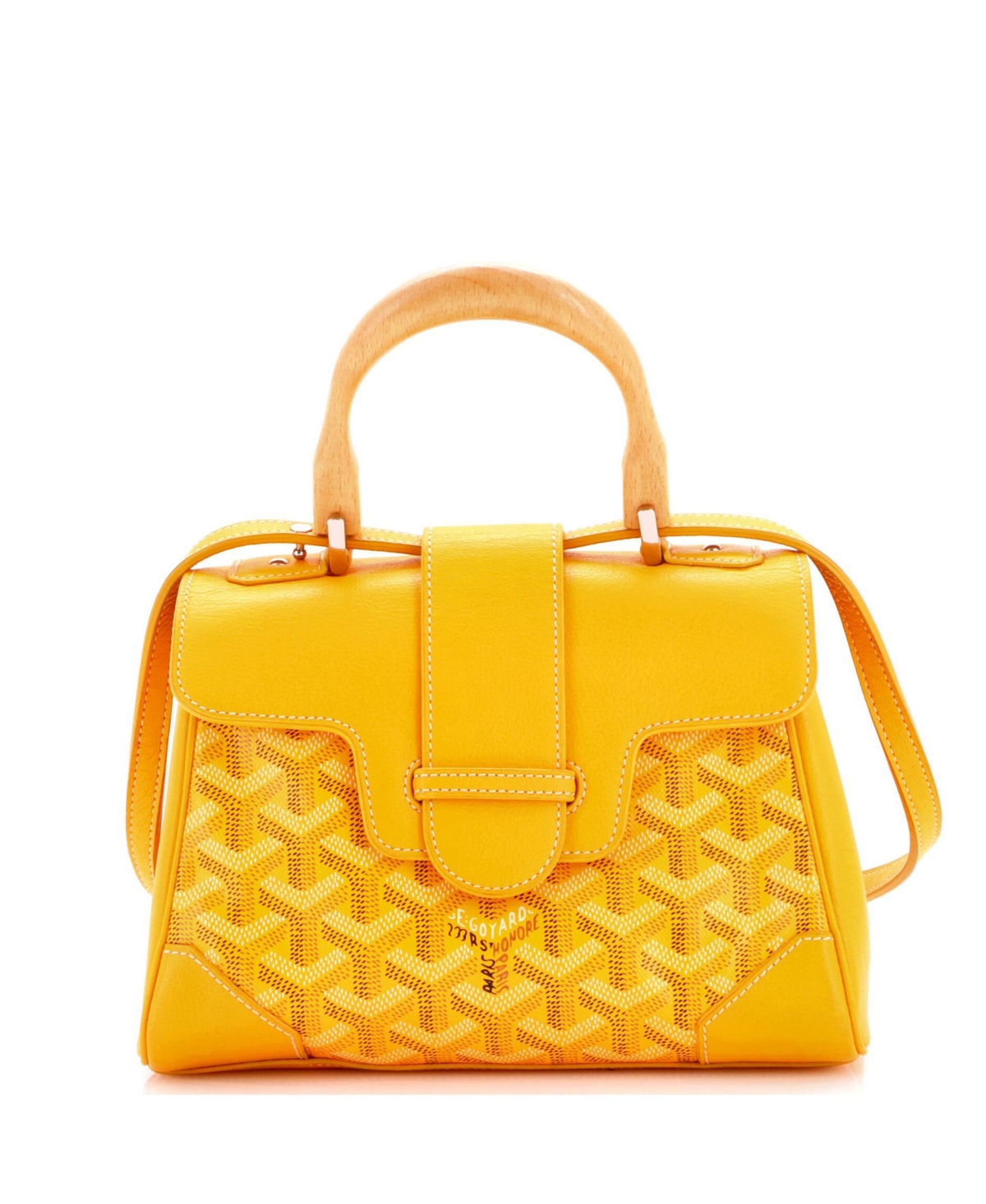 Click here for Pre-Owned Goyard Mini Saigon Top Handle Bag Coated... prices