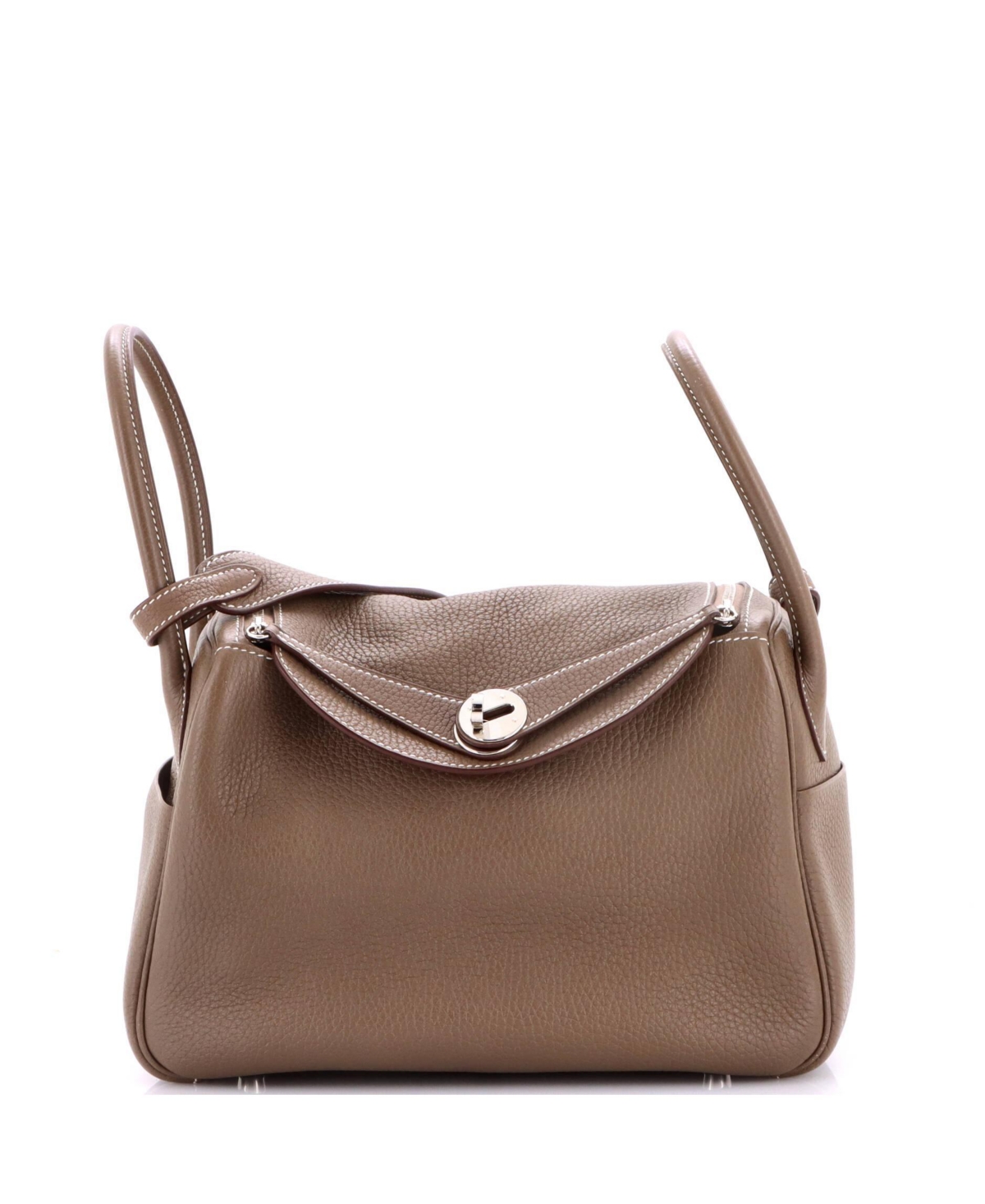 Click here for Pre-Owned Hermes 26 Lindy Bag Clemence - Grey prices