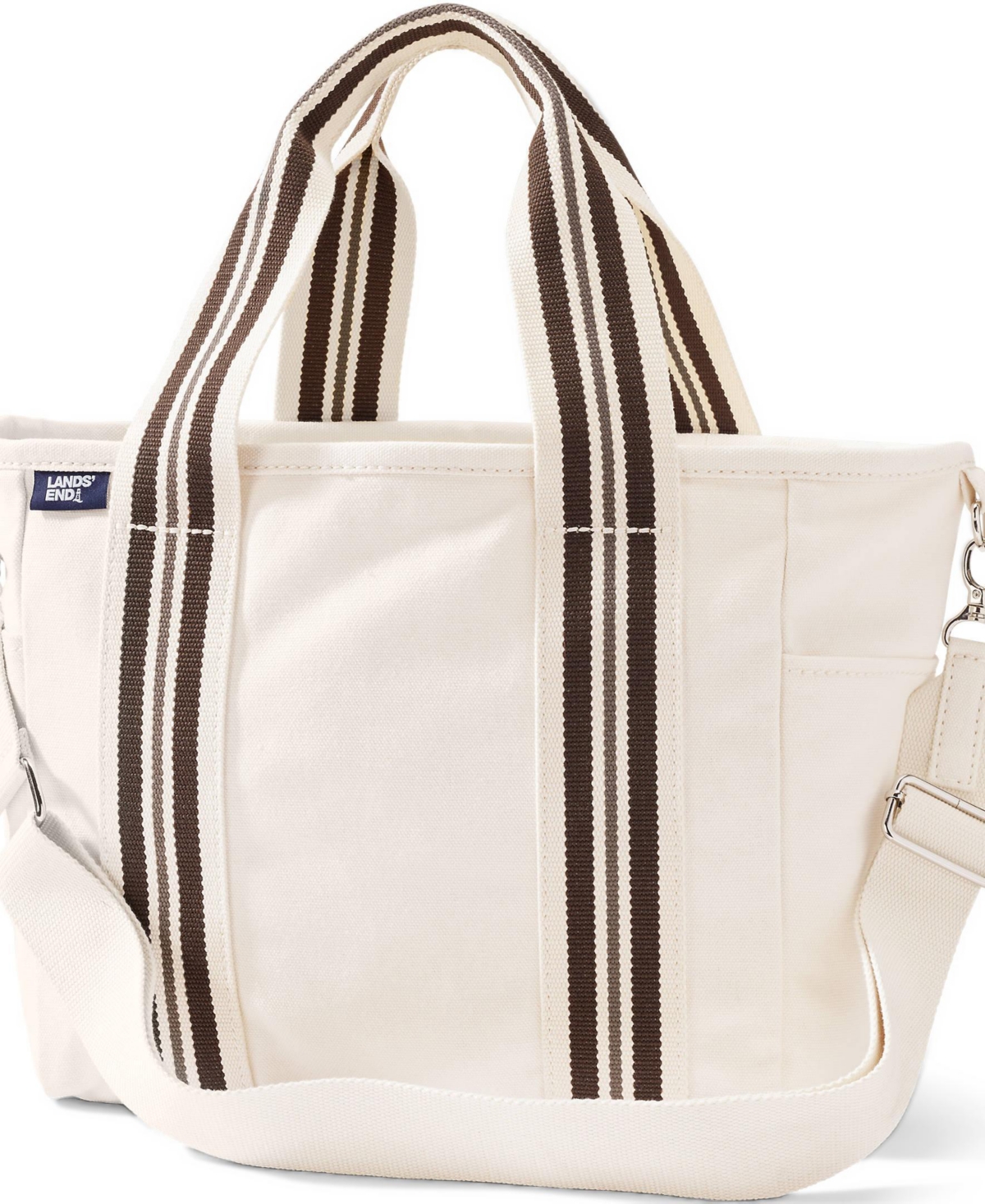 Click here for Lands End Canvas Multiway Pocket Tote - Natural/br... prices