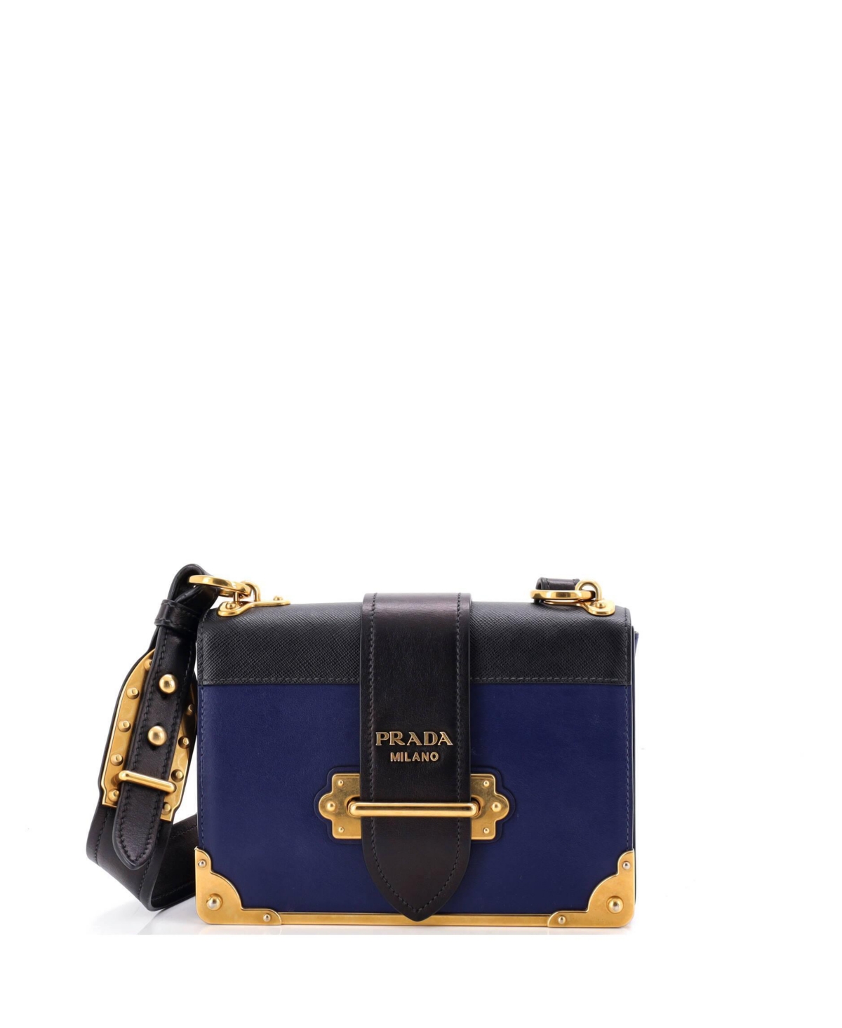 Click here for Pre-Owned Prada Small Cahier Crossbody Bag Leather... prices