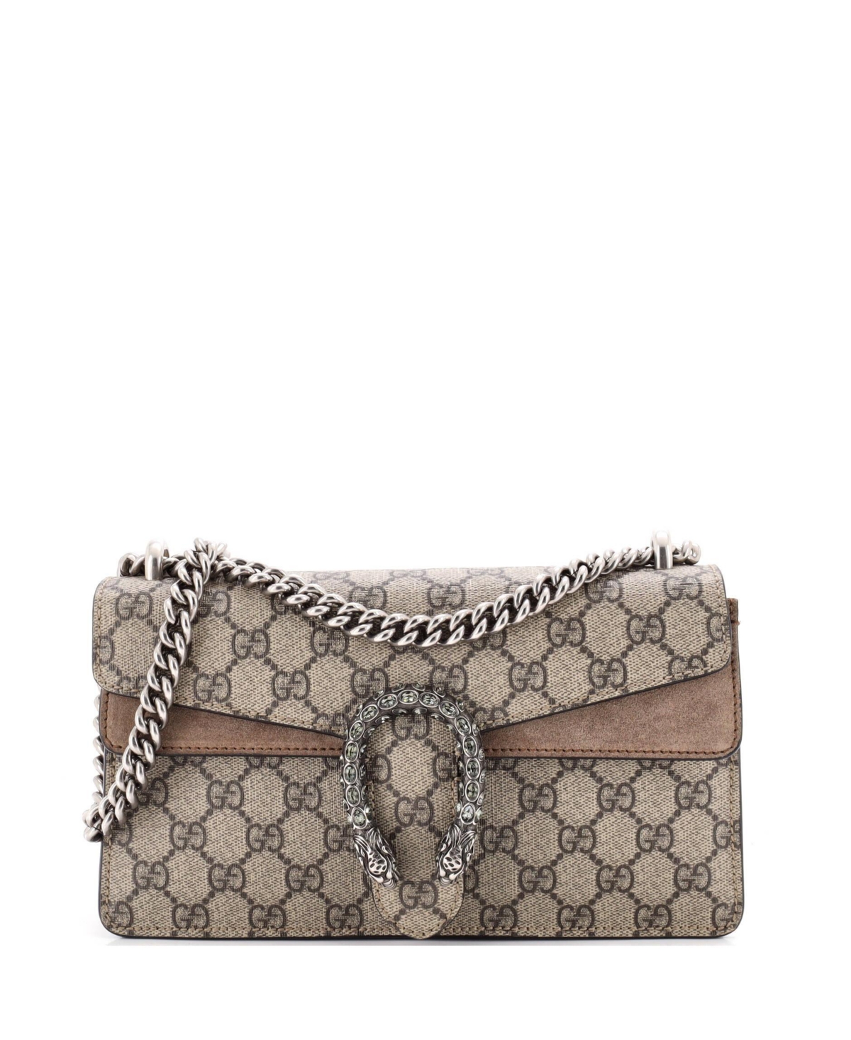 Click here for Pre-Owned Gucci Small Dionysus Bag Gg Coated Canva... prices