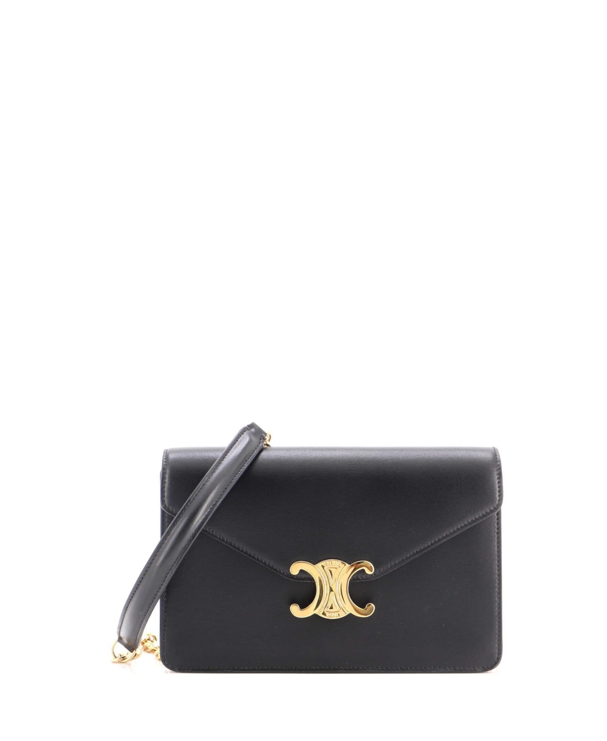 Click here for Pre-Owned Celine Margo Triomphe Wallet on Chain Le... prices