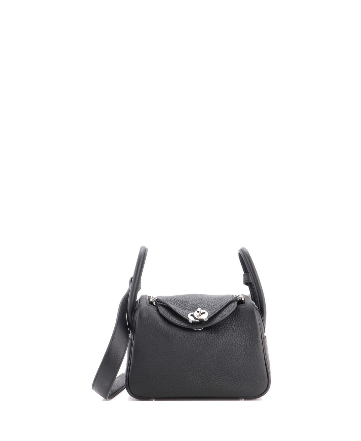 Click here for Pre-Owned Hermes Mini Lindy Bag Clemence - Black prices