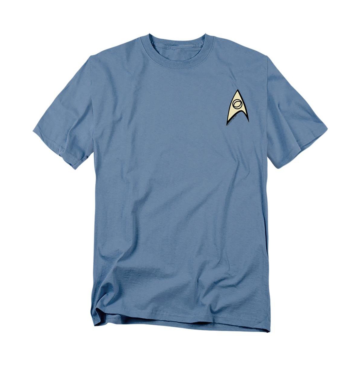 Click here for Star Trek Mens Science Uniform W Foil T-Shirt - Ca... prices