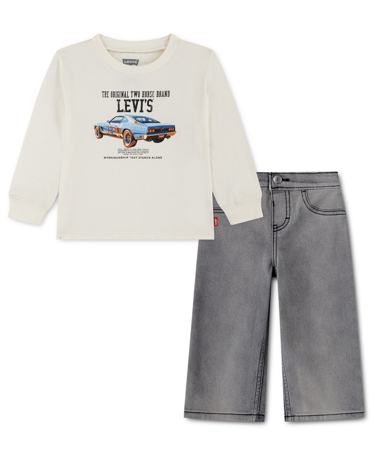 Click here for Levis Baby Boys Graphic Long-Sleeve Top and Wide-L... prices