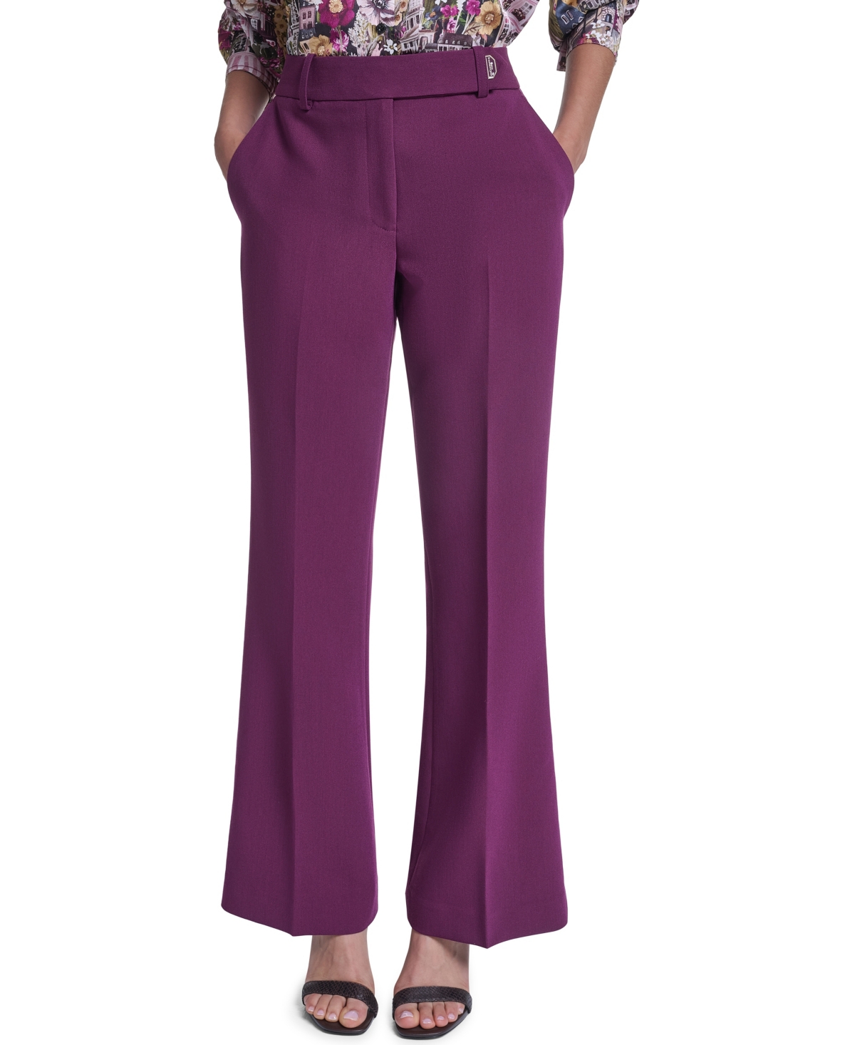 Click here for Karl Lagerfeld Paris Womens Wide-Leg Mid-Rise Pant... prices