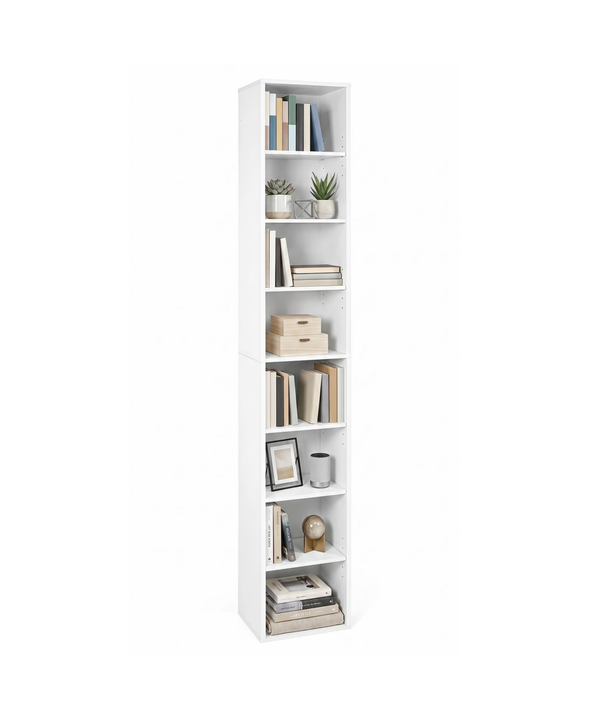 Click here for Gymax 71 Inches Tall Narrow Bookshelf 8-Tier Slim... prices