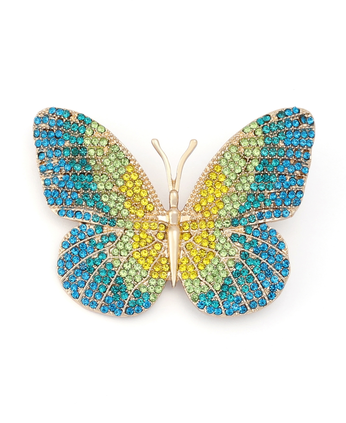 Click here for Betsey Johnson Faux-Stone Pave Butterfly Brooch -... prices