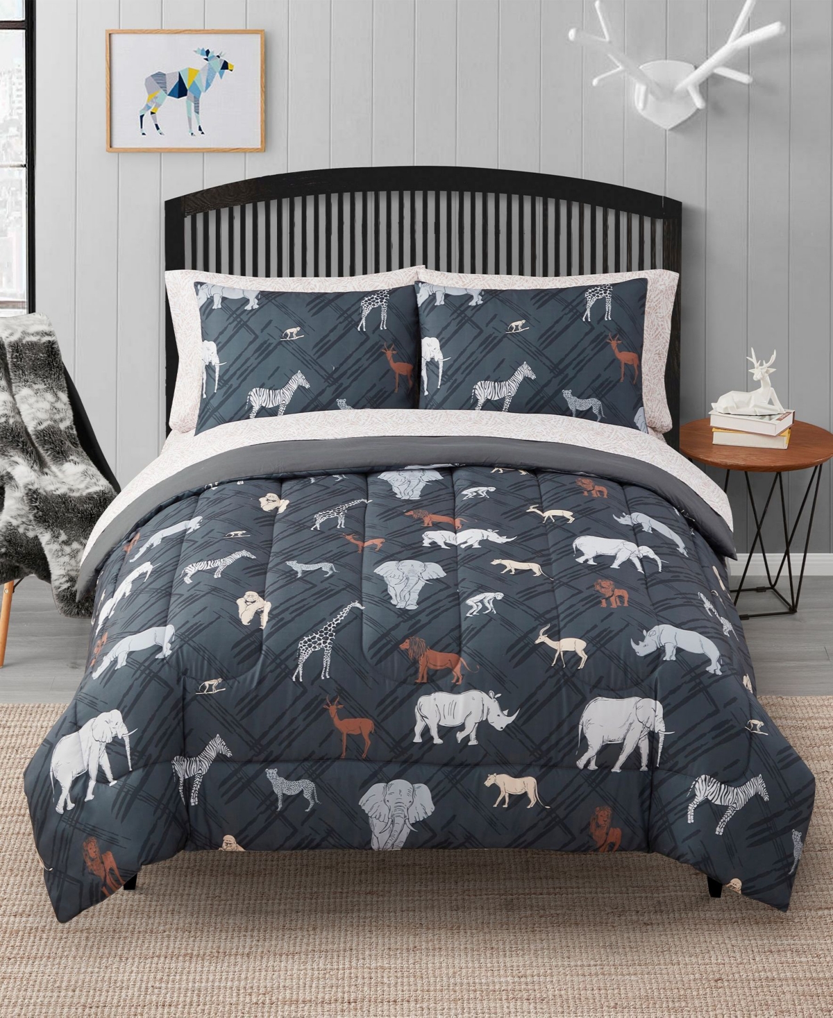Click here for Sweet Home Collection Kids Safari 7-Piece Comforte... prices