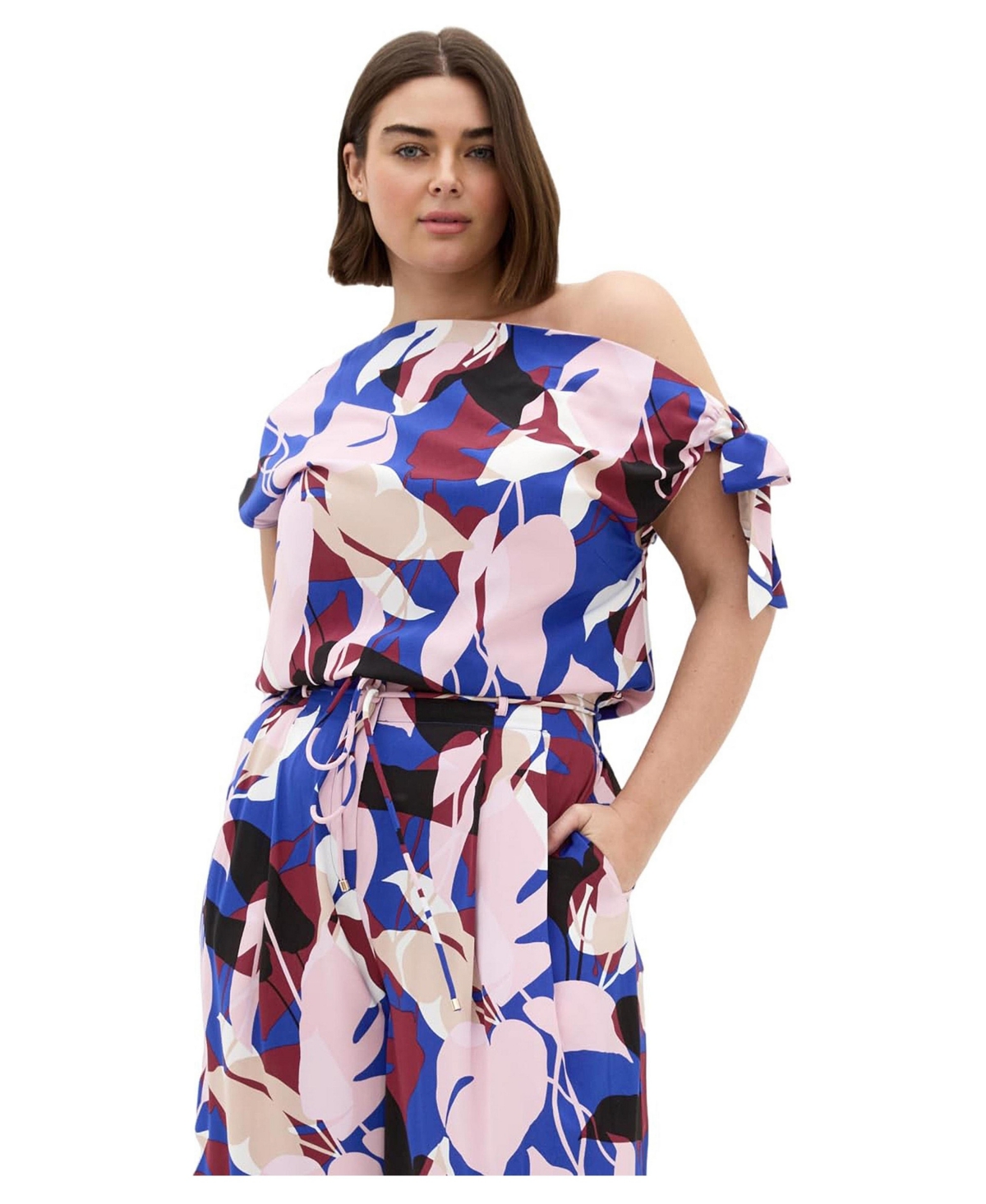 Click here for City Chic Plus Size Off-Shoulder Short-Sleeve Top... prices