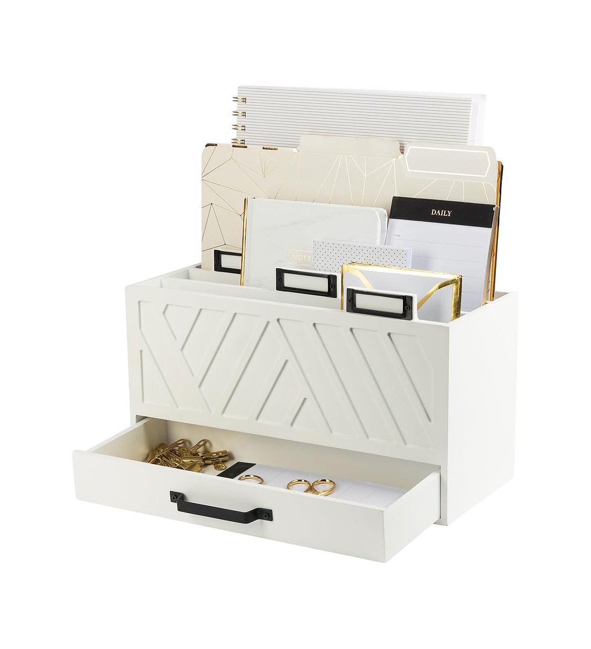 Click here for Danrong Wood Desktop Mail Organizer Three Tier Sor... prices