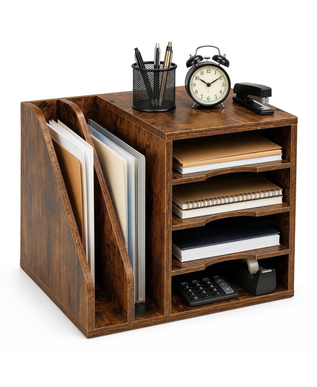 Click here for Danrong 4 Tier Wood Desk Organizer With Anti Slip... prices