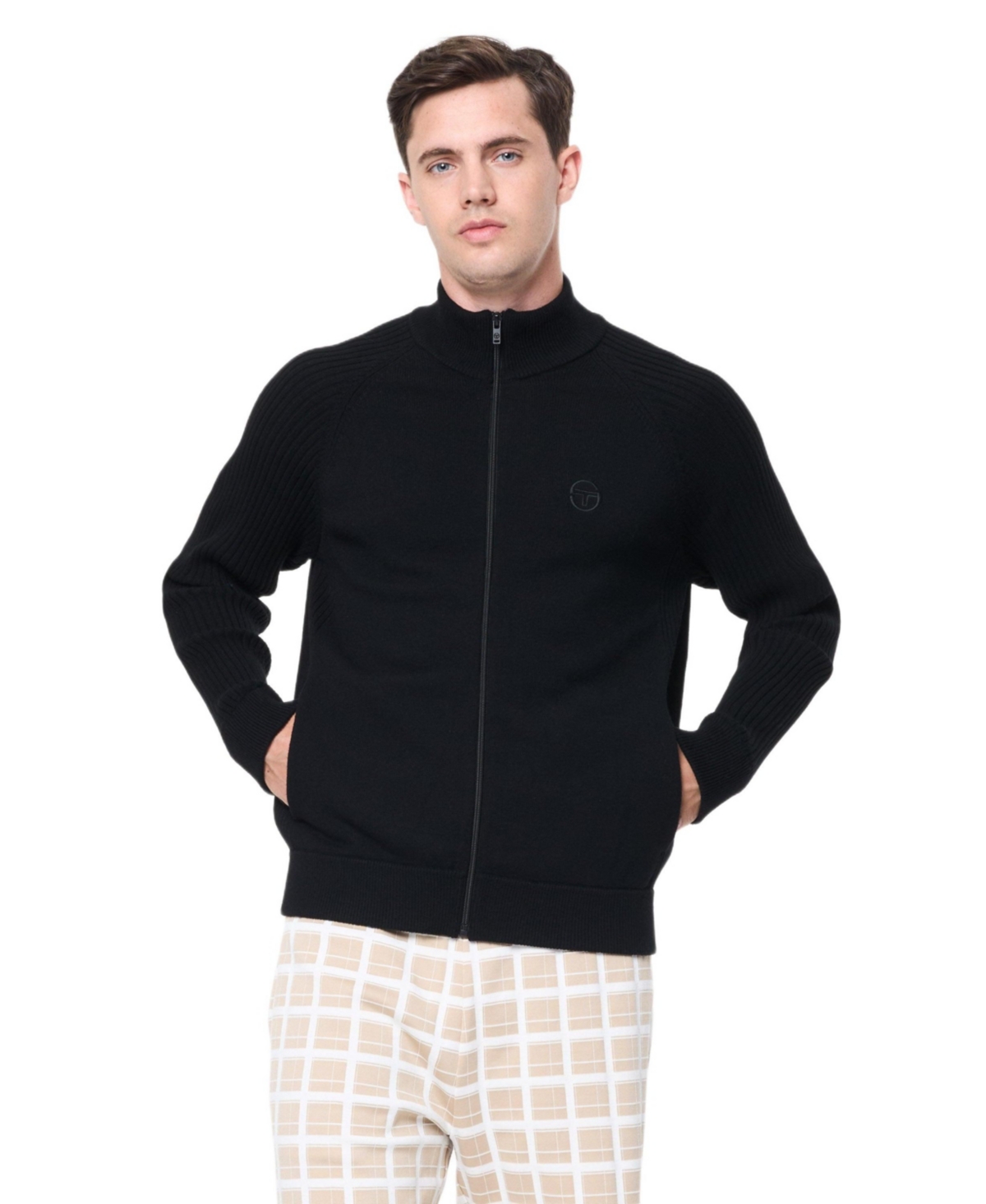 Click here for Sergio Tacchini Mens Saggio Track Jacket - Black b... prices