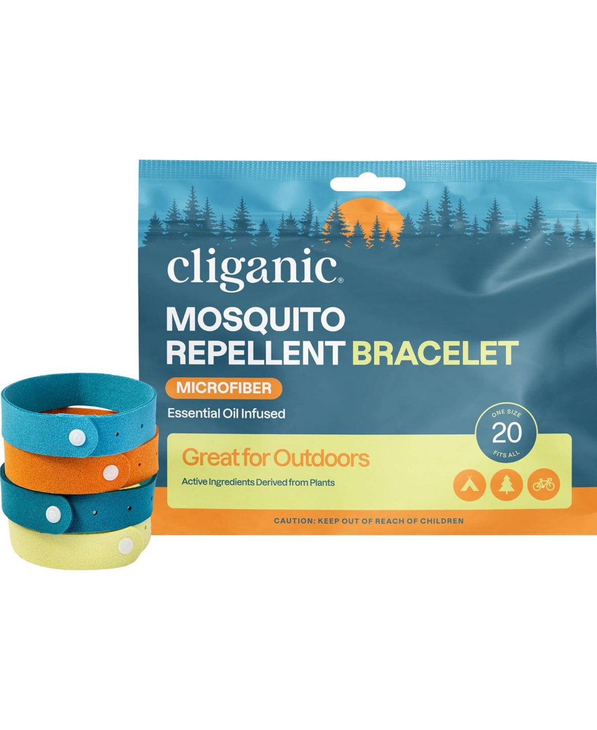 Click here for Mosquito Repellent Bracelets - Microfiber - 20 Pac... prices