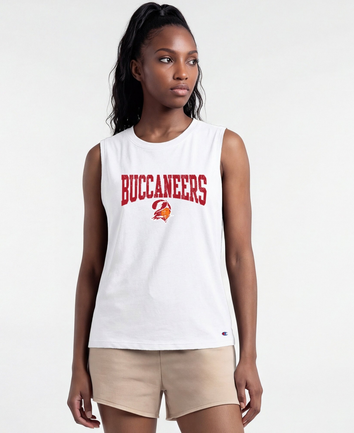 Click here for Champion Womens Tampa Bay Buccaneers Distressed Mu... prices