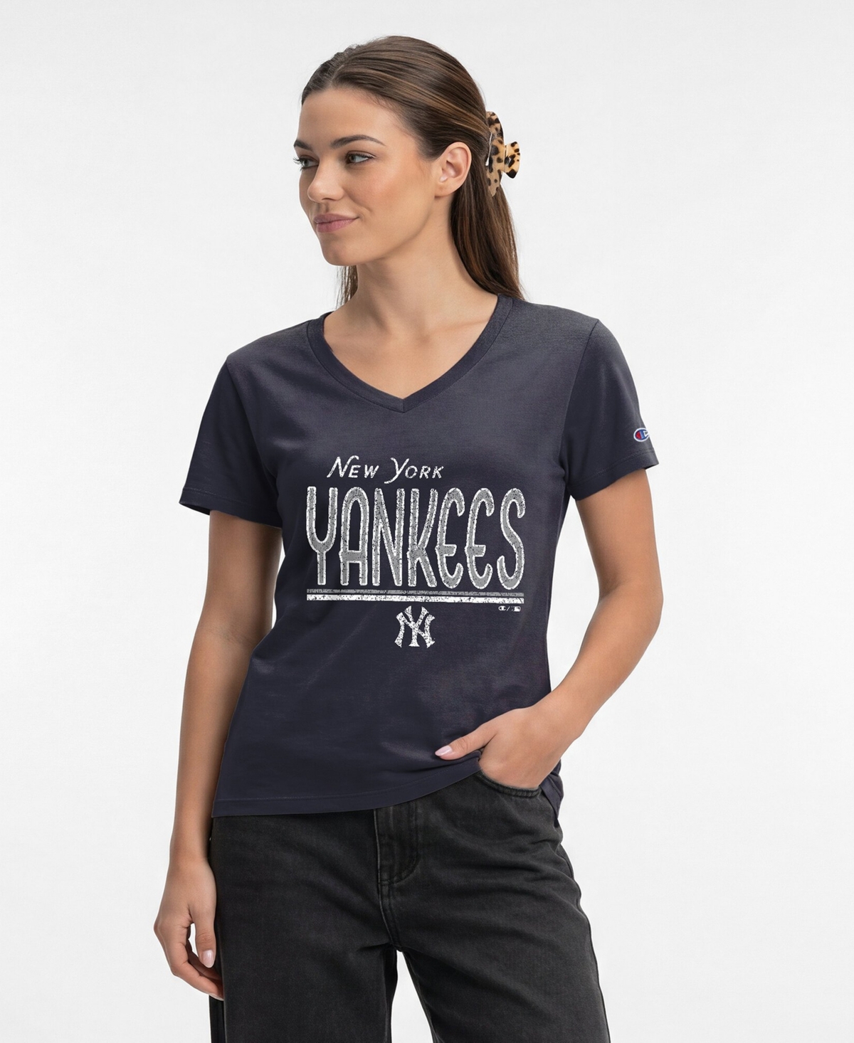 Click here for Champion Womens New York Yankees Core V-Neck Class... prices