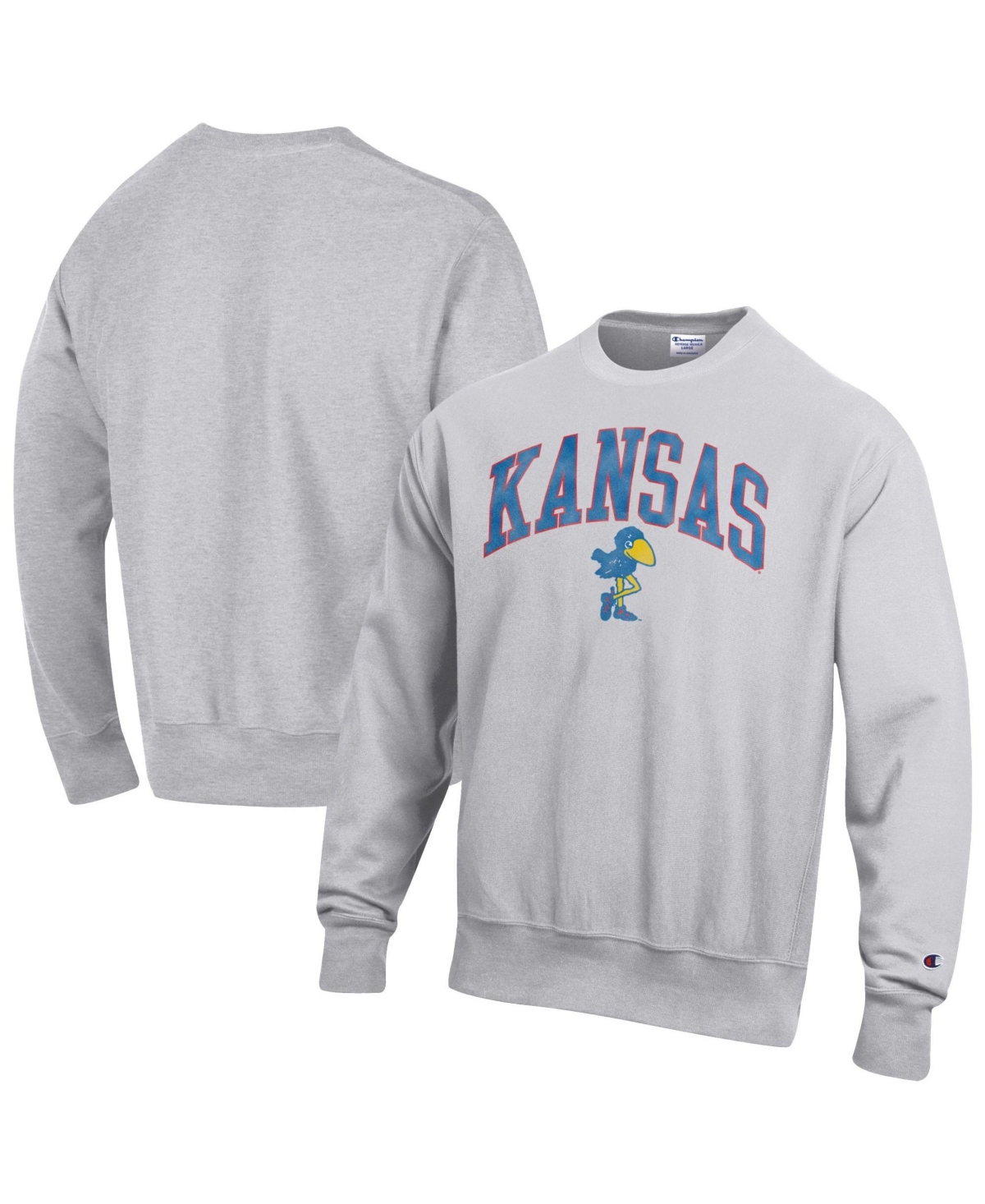 Click here for Champion Mens Kansas Jayhawks Reverse Weave Crewne... prices