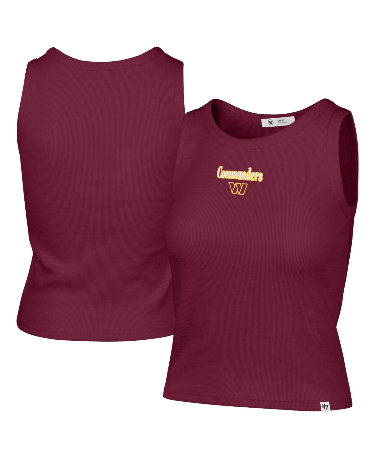 Click here for 47 Brand Womens Washington Commanders Ribbed Cropp... prices