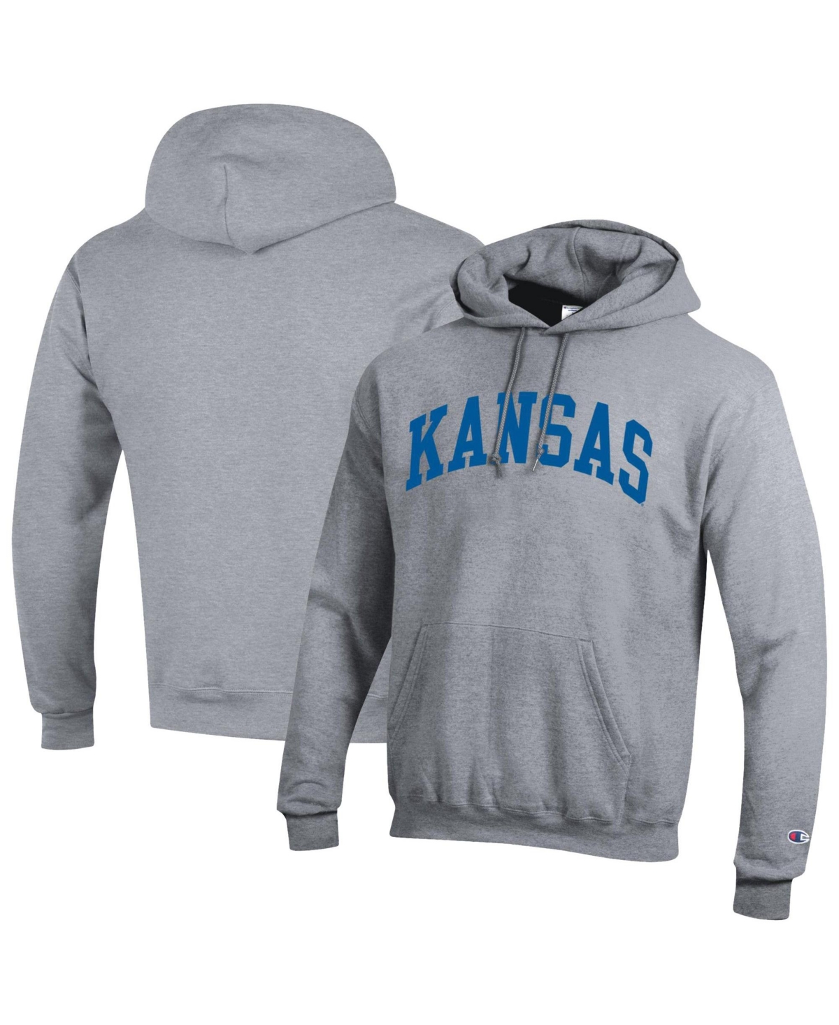 Click here for Champion Mens Heather Gray Kansas Jayhawks Basic A... prices