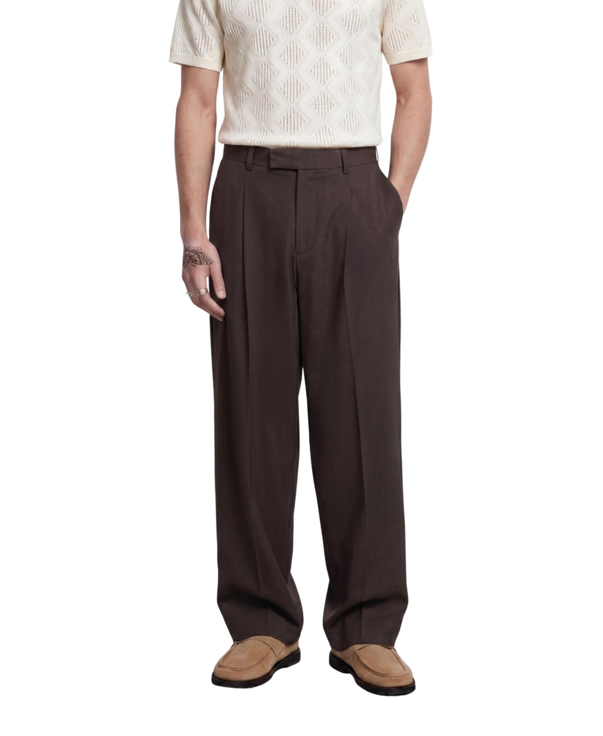 Click here for Twisted Tailor Mens Floyd Relaxed Suit Trouser - B... prices