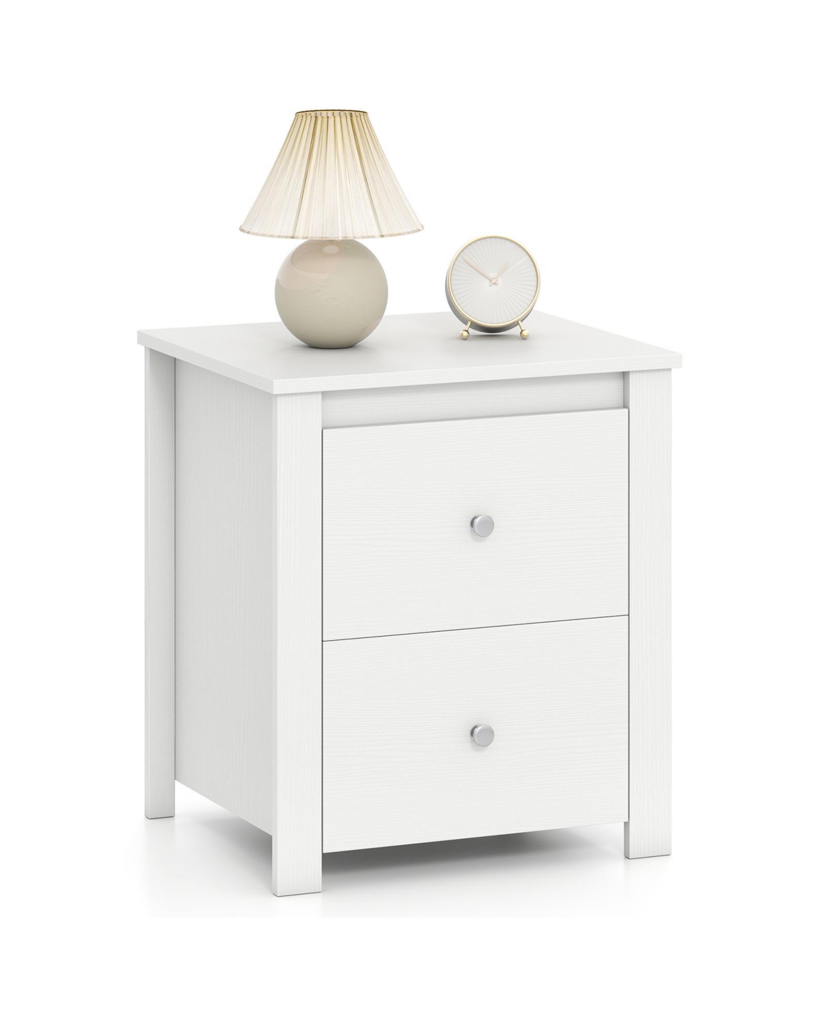 Click here for Gymax Nightstand with 2 Drawers Modern Bedside Tab... prices