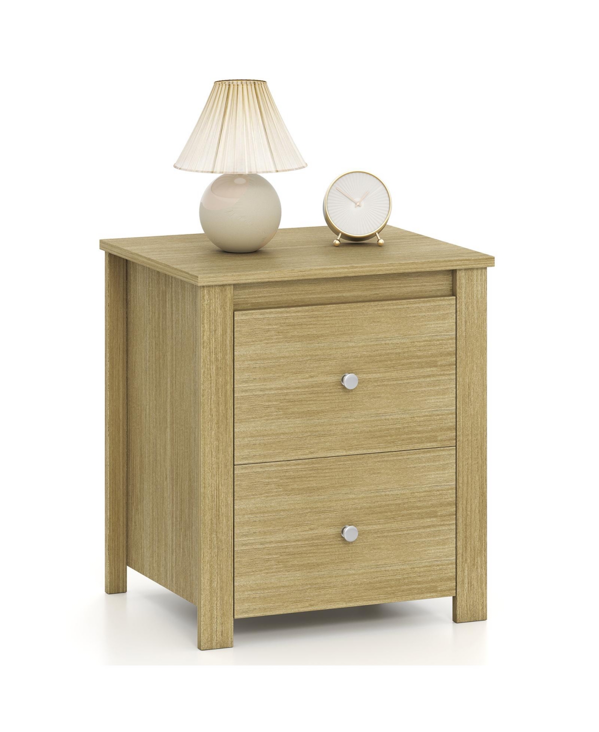 Click here for Gymax Nightstand with 2 Drawers Modern Bedside Tab... prices