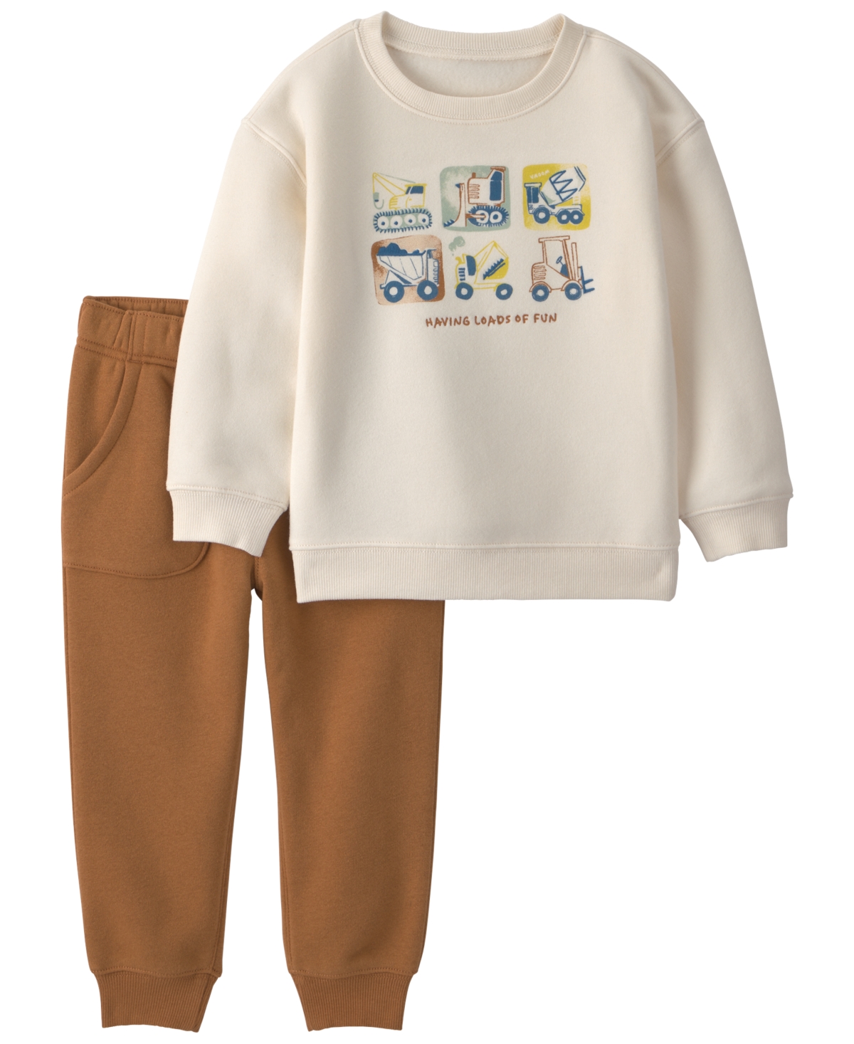 Click here for Carters Baby Boys Construction Fleece Top and Pant... prices
