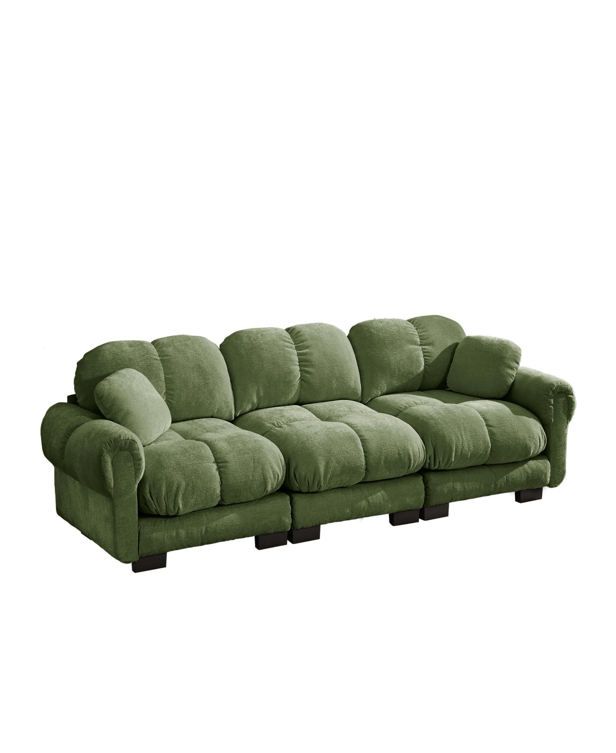 Click here for Clihome Chenille Cloud 3-Seater Sofa  Exquisite pi... prices