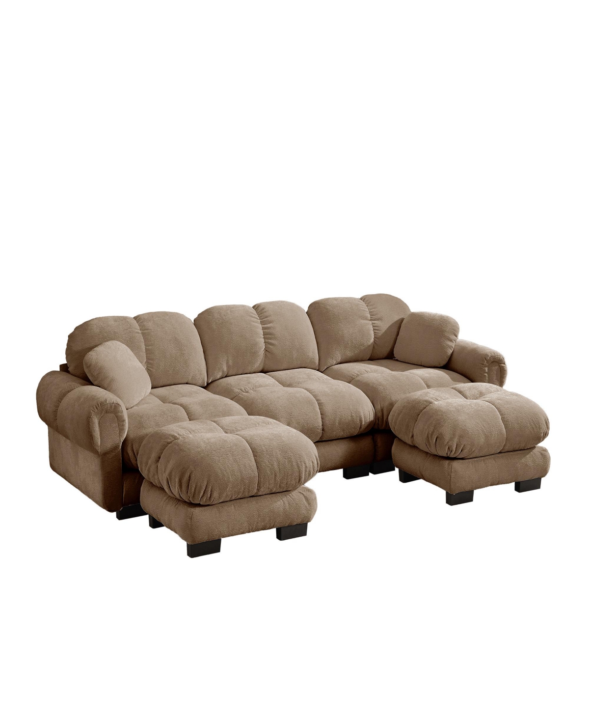 Click here for Clihome Oversize Chenille U-Shaped Sofa Deep Seat... prices