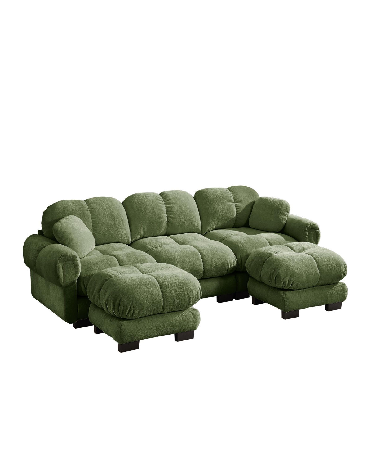 Click here for Clihome Oversize Chenille U-Shaped Sofa Deep Seat... prices