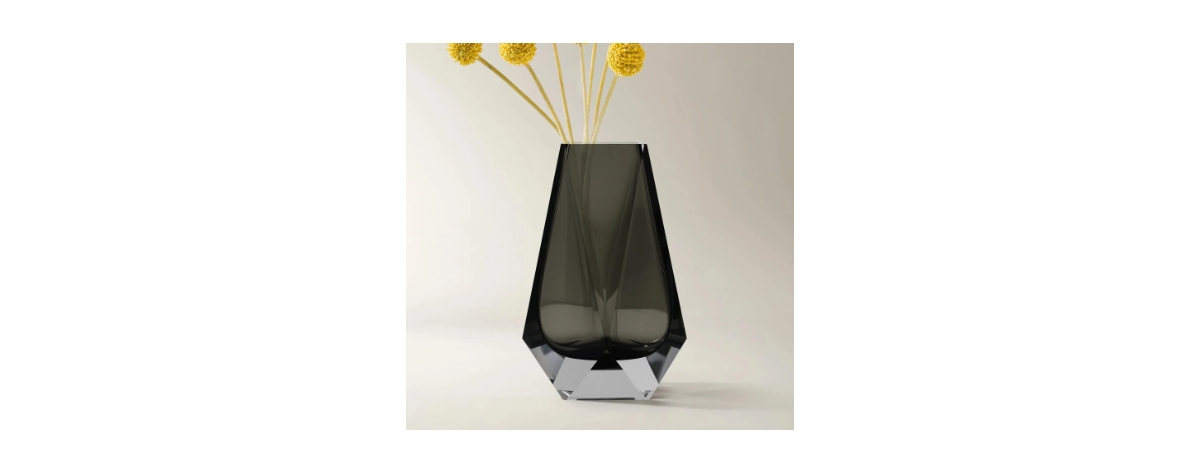 Click here for Z Gallerie Adaline Glass Vase - Charcoal prices