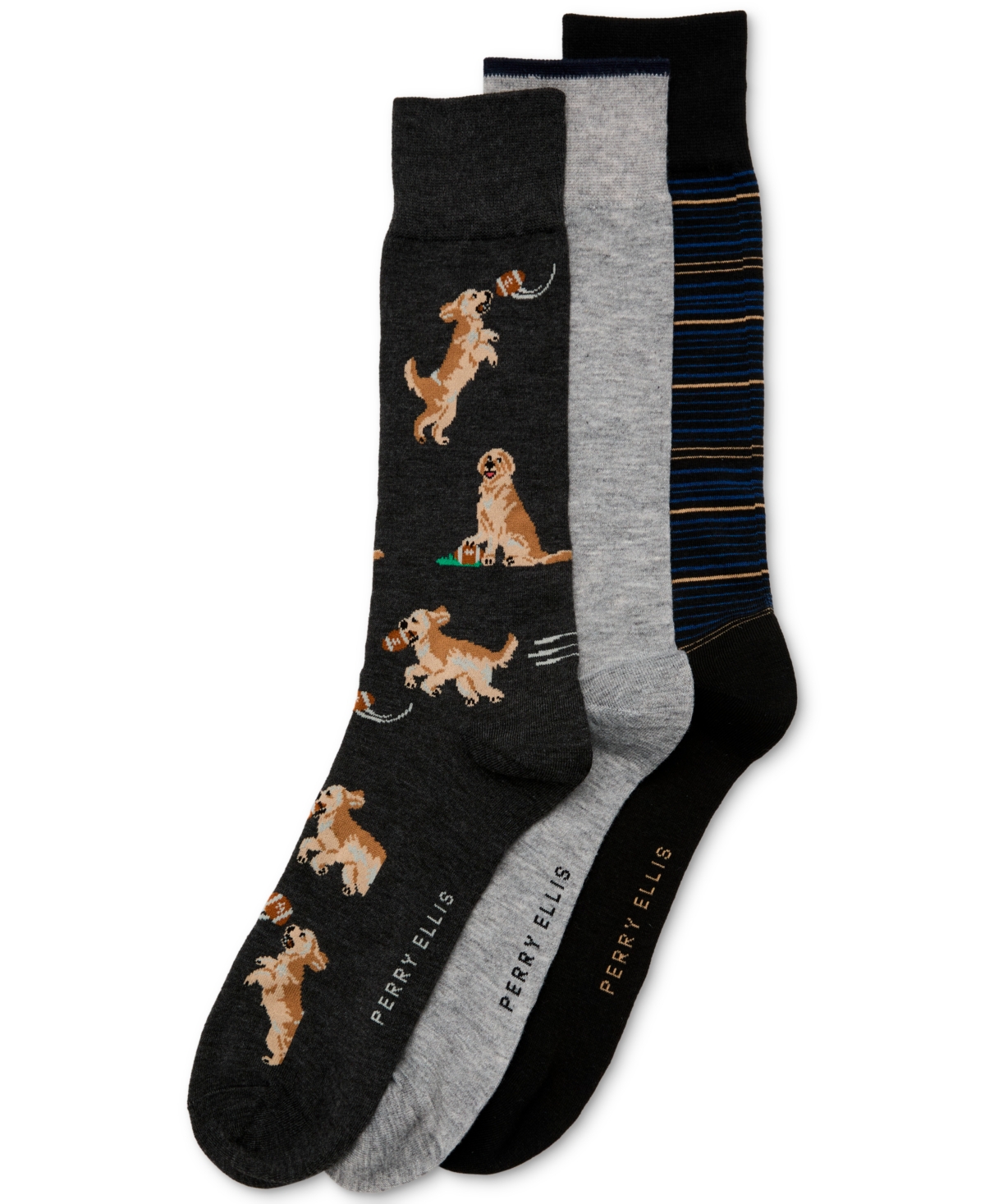 Click here for Perry Ellis Portfolio Mens Golf Stripe Crew Socks... prices