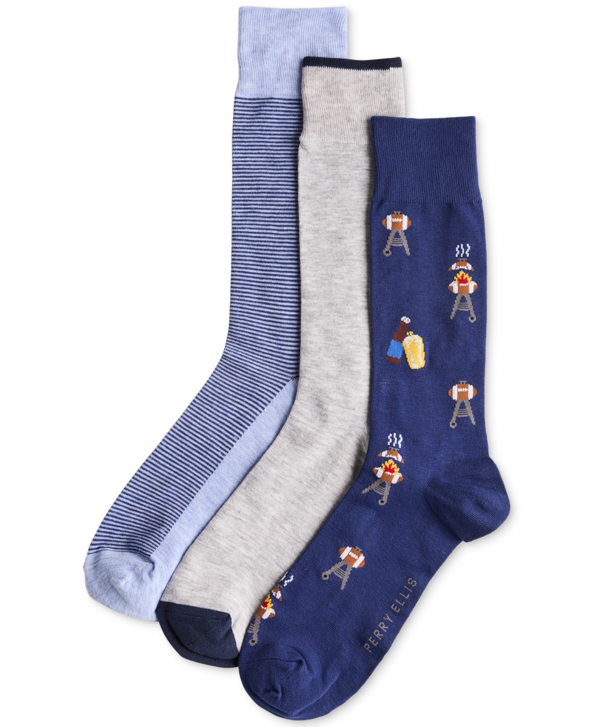Click here for Perry Ellis Portfolio Mens Golf Stripe Crew Socks... prices