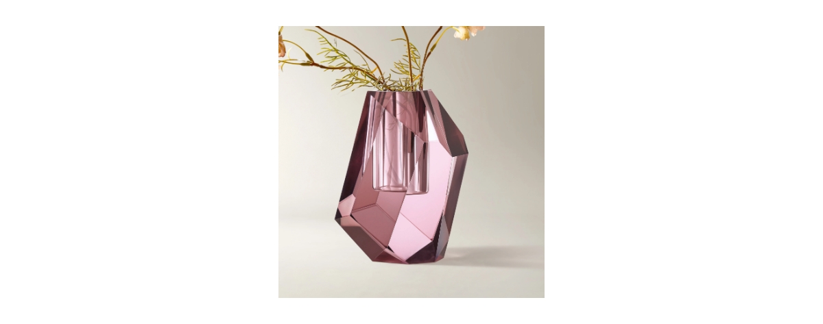 Click here for Z Gallerie Merci Crystal Glass Bud Vase - Purple prices