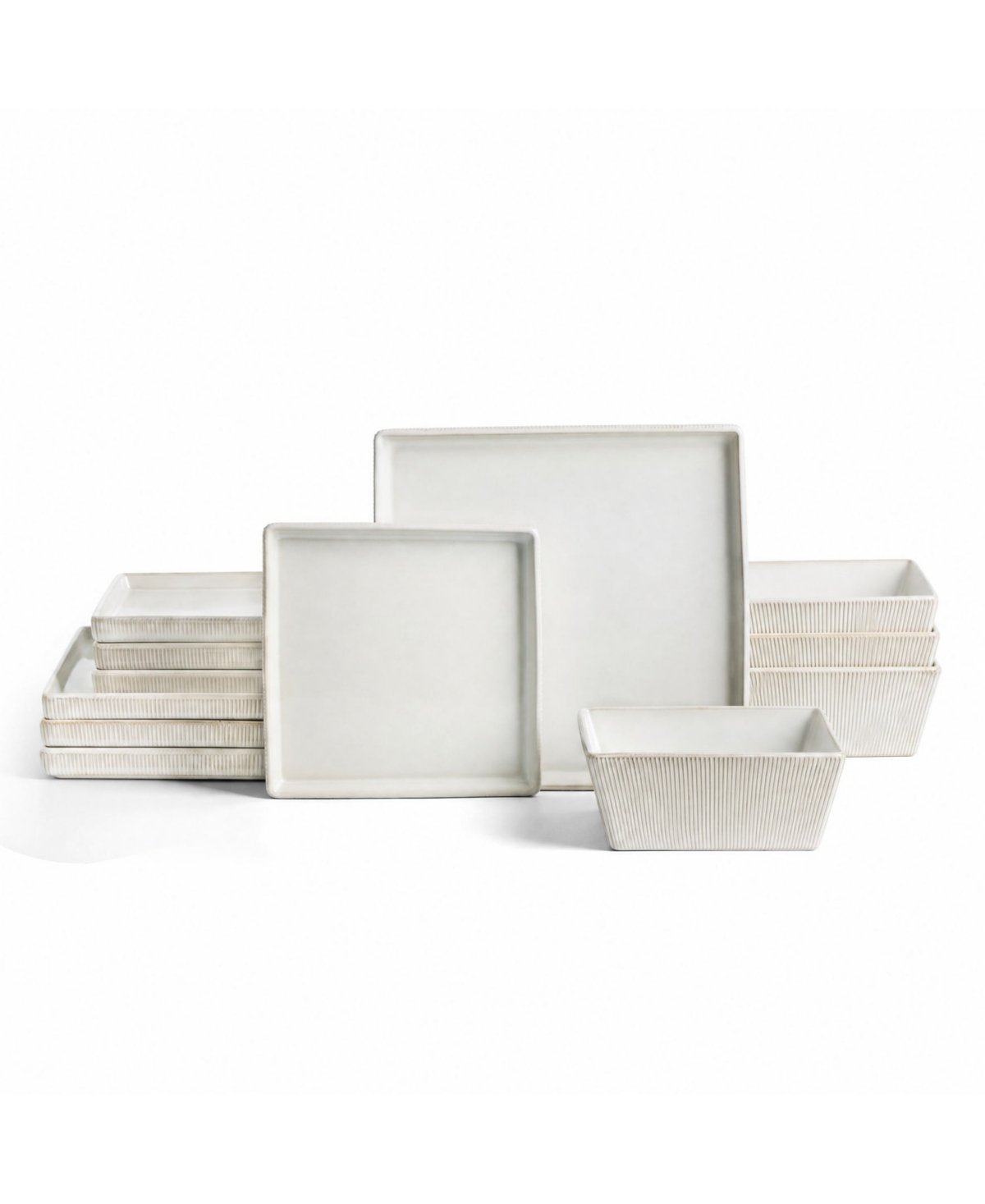 Click here for Stone Lain Grace Fluted 12-Piece Dinnerware Set  S... prices