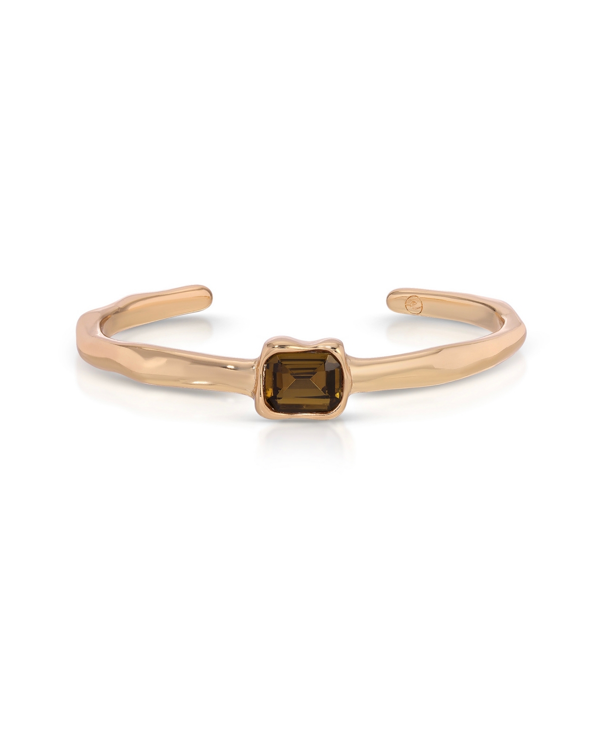 Click here for Ettika Molten Crystal Cuff Bracelet - Smokey Quart... prices