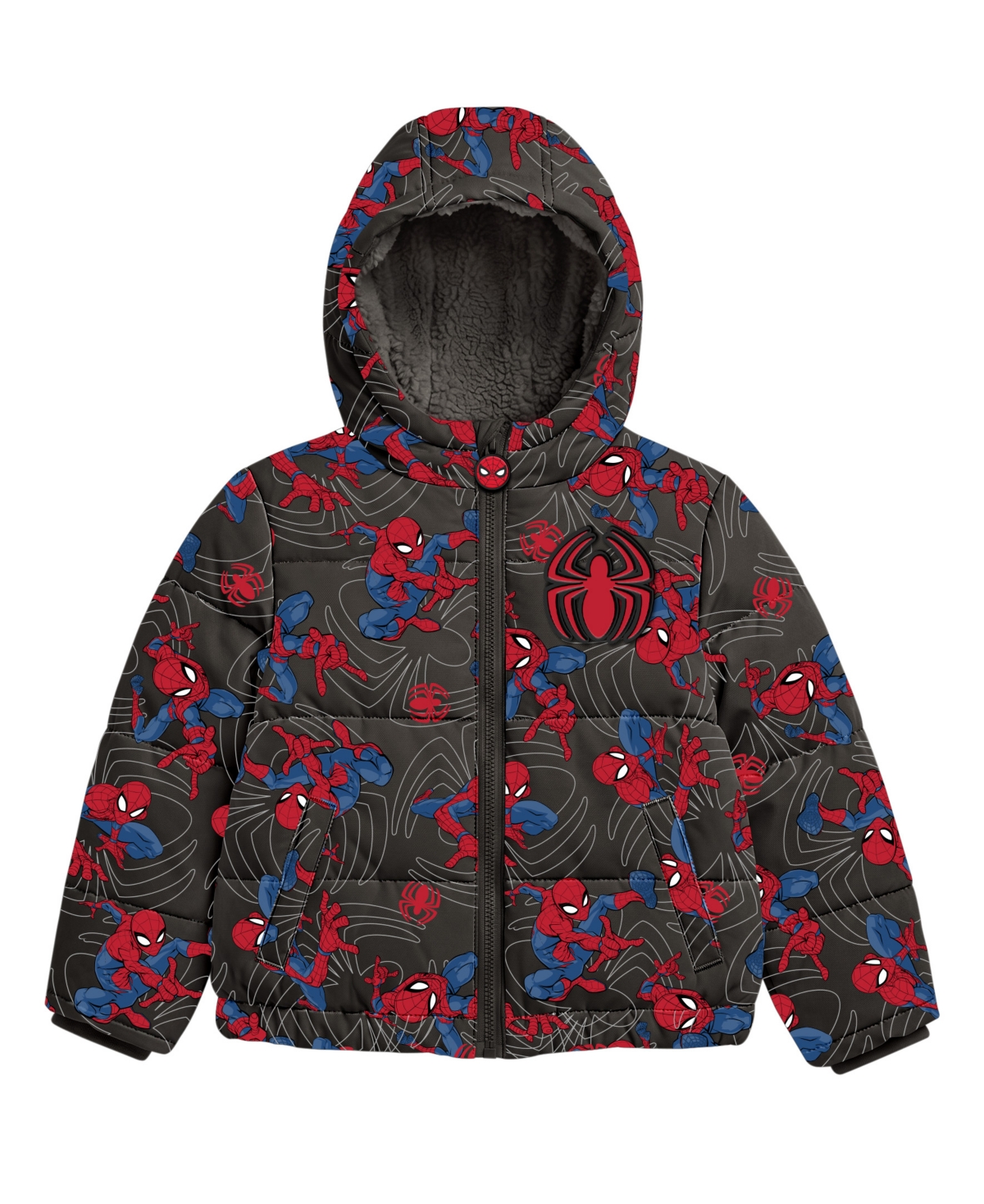 Click here for Spider-Man Toddler Boys 2T-4T Hooded Puffer Jacket... prices