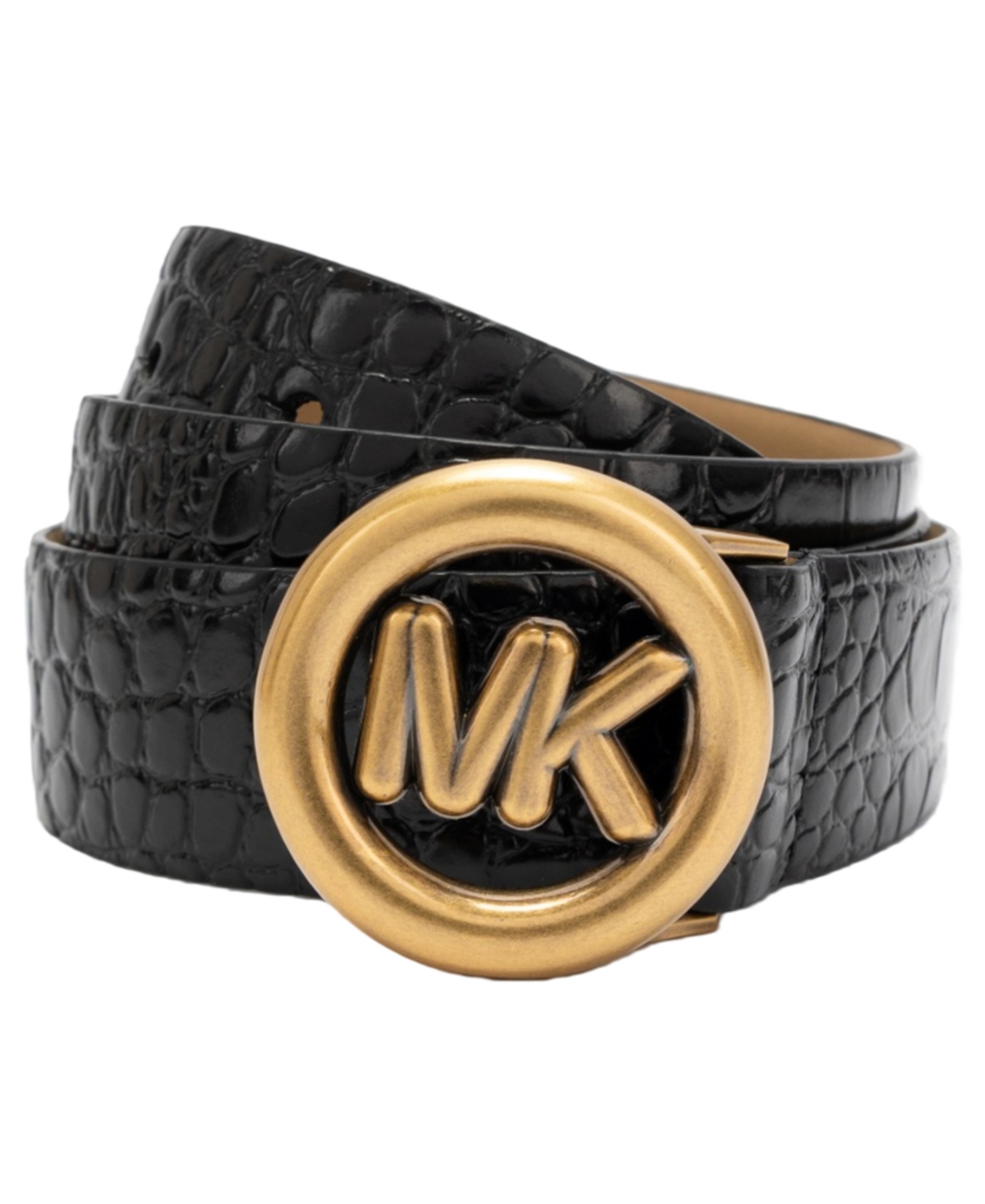 Click here for Michael Michael Kors Antique Gold-Tone Buckle Leat... prices