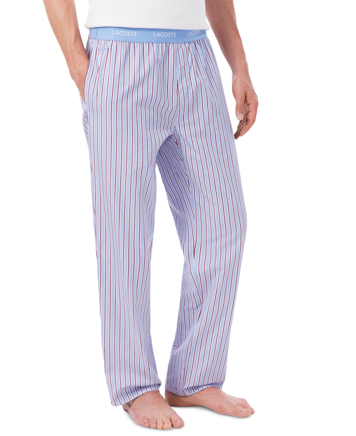 Click here for Lacoste Mens Cotton Striped Pajama Pants - Aphylla... prices