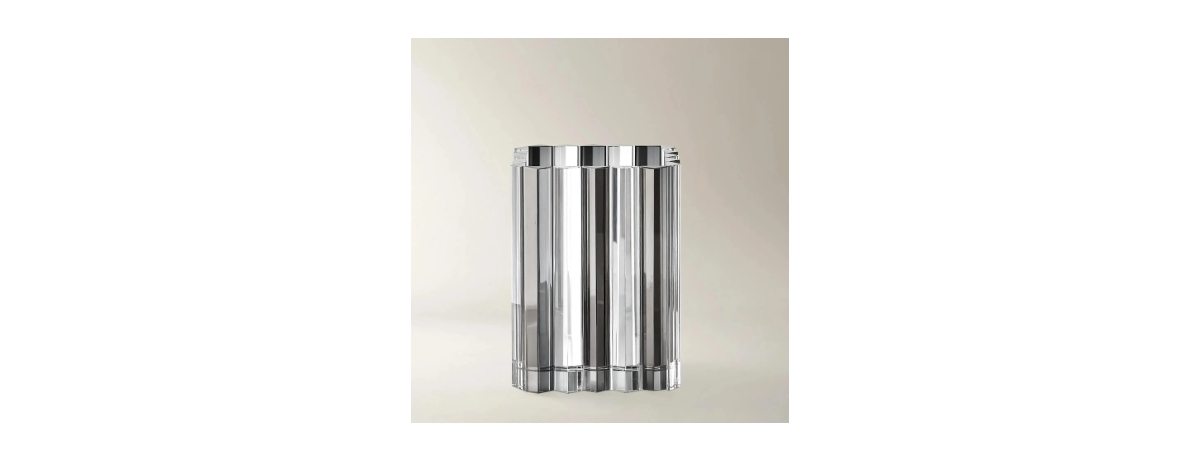 Click here for Z Gallerie Bande Crystal Glass Vase - Graphite prices