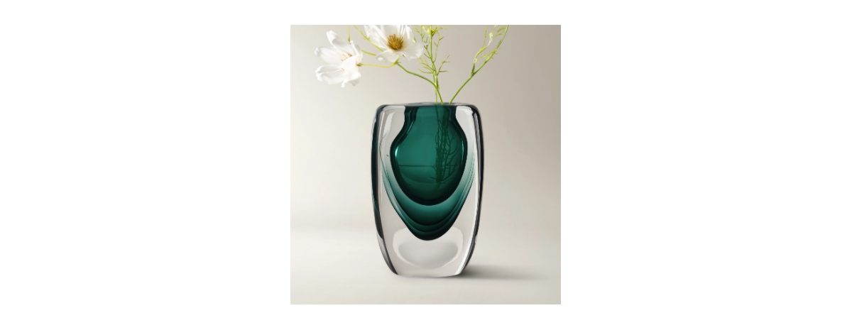 Click here for Z Gallerie Monro Glass Vase - Green prices
