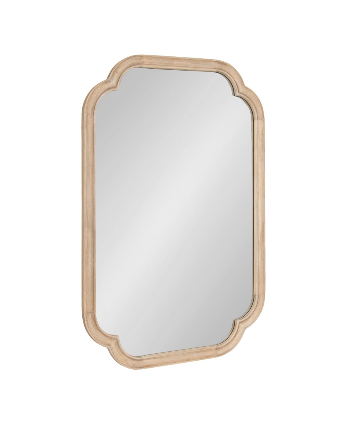 Click here for Kate and Laurel Glenby Scallop Wall Mirror - Natur... prices