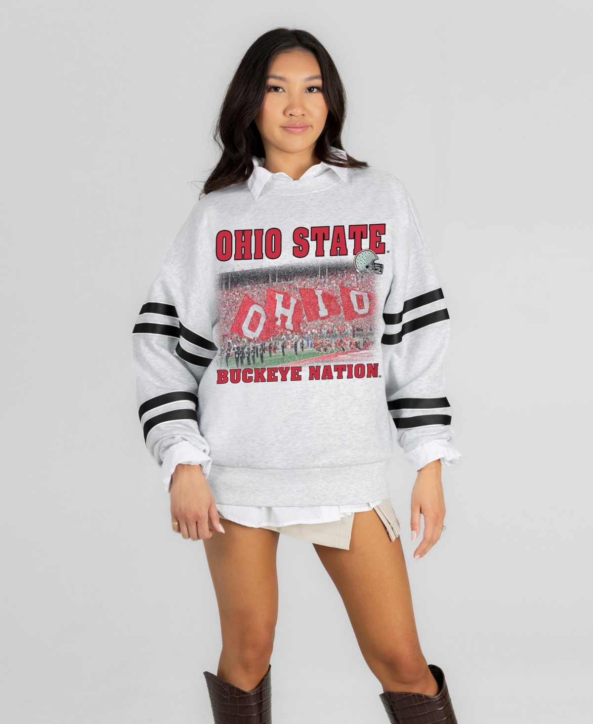 Click here for Gameday Couture Womens Ash Ohio State Buckeyes Off... prices