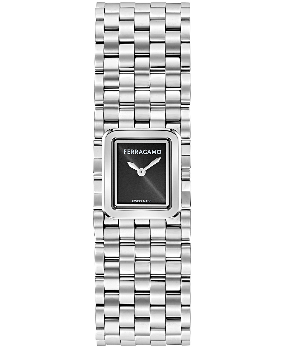 Click here for Ferragamo Womens Silver Stainless Steel Bracelet W... prices