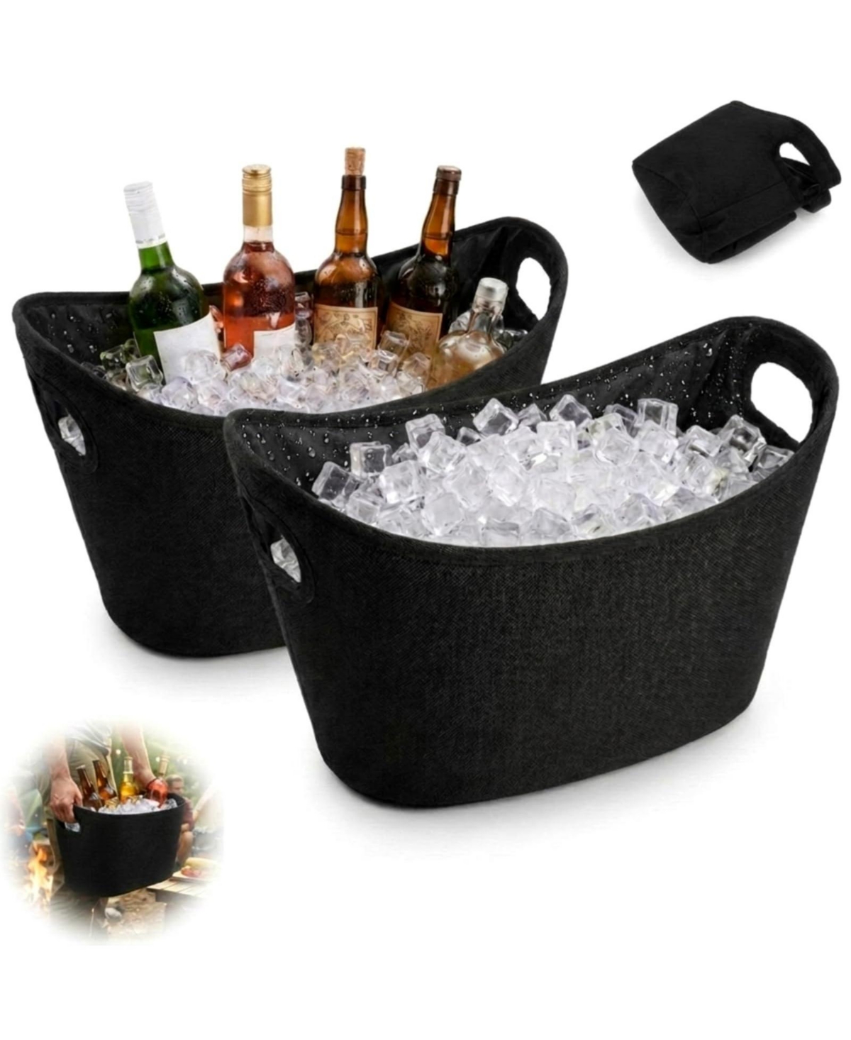 Click here for Piscifun 2 Pack 6.5L Soft Cooler Ice Bucket Portab... prices